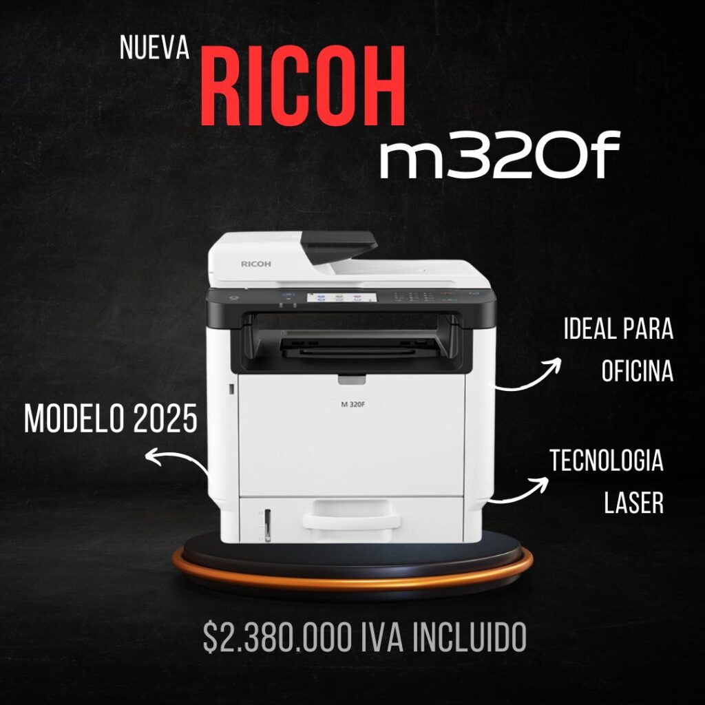Ricoh M 320F Impresora multifunción láser en blanco y negro - distriricoh
